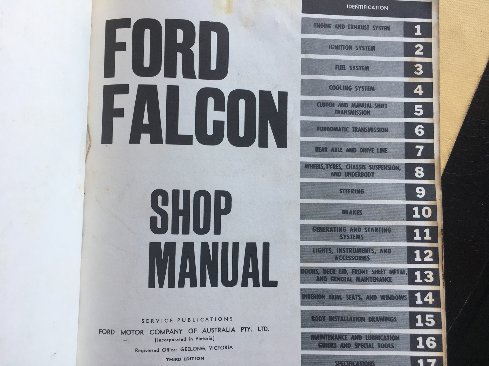 FORD XK 144CI 1960 1962 FORD WORKSHOP SERVICE MANUAL