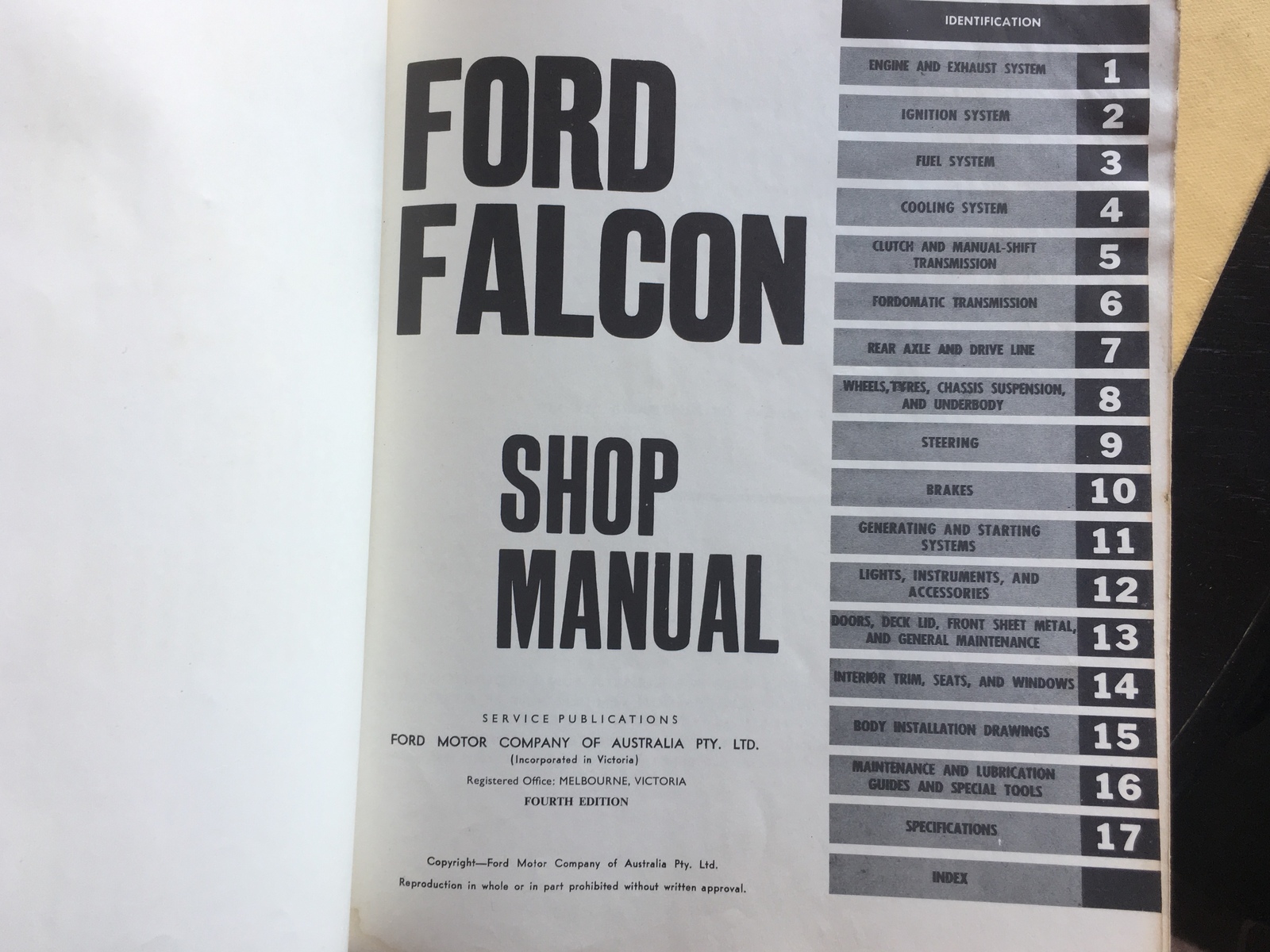 FORD XK XL 144CI 170CI 1960 1963 FORD WORKSHOP SERVICE MANUAL