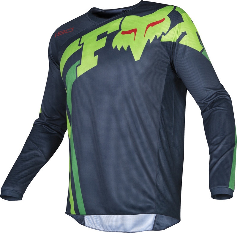 FOX RACING 180 COTA NAVY BLUE MX OFF ROAD LARGE JERSEY