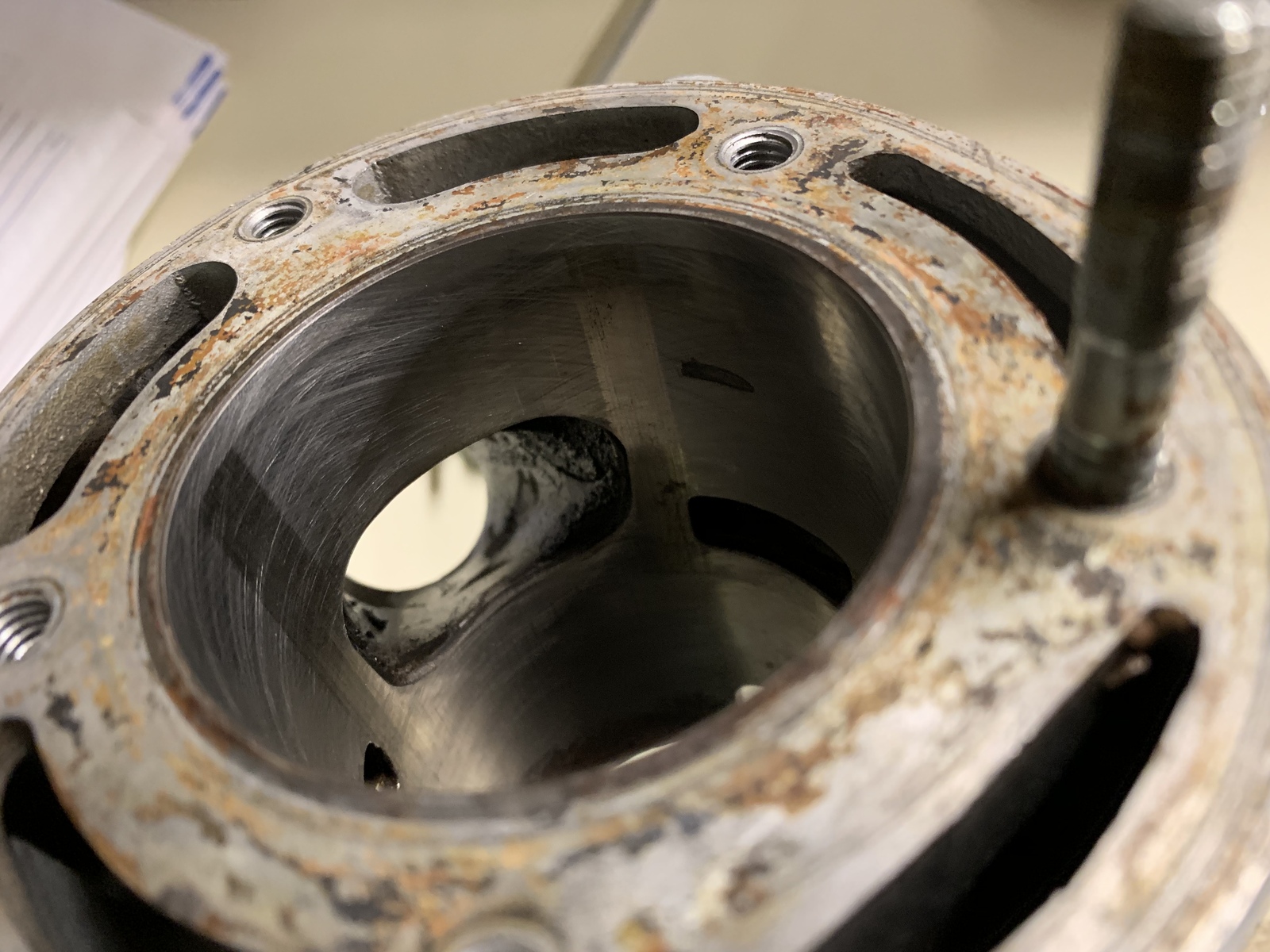 YAMAHA DT 200 CYLINDER - BARREL - JUG - BORE .25 over size SUIT HONE ...