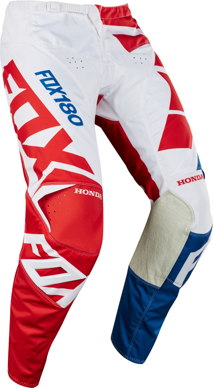 FOX RACING 180 HONDA 2018 RED - WHITE - BLUE MX OFF ROAD PANTS SIZE 34