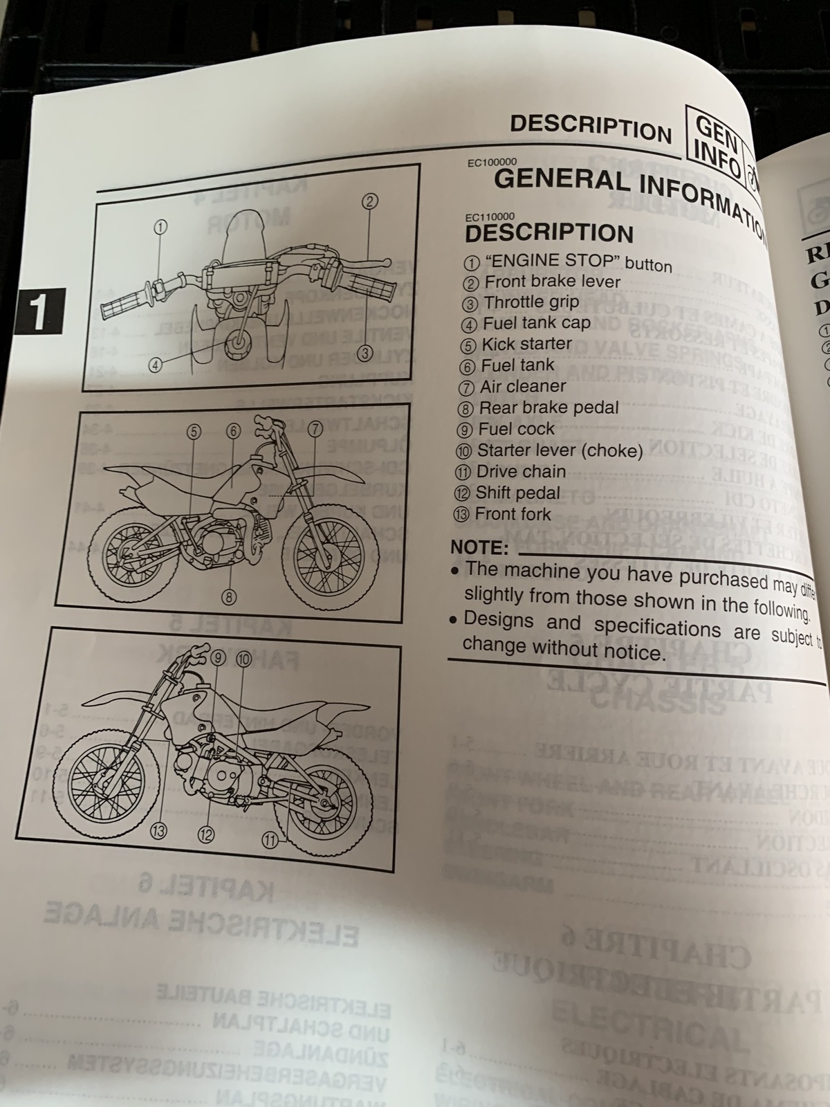 GENUINE YAMAHA SERVICE MANUAL BOOK TTR 90 E M 5HN-28199-80 WORKSHOP