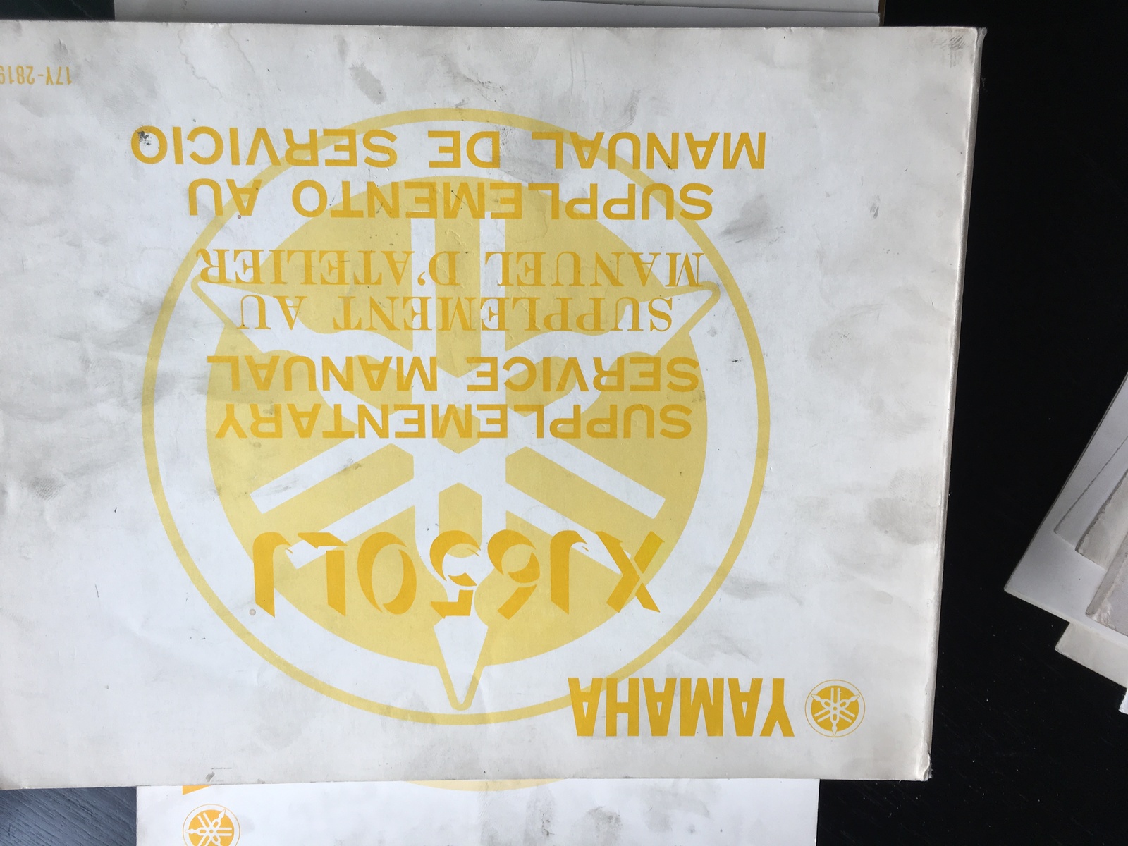 YAMAHA XJ 650 LJ YAMAHA SERVICE WORKSHOP MANUAL