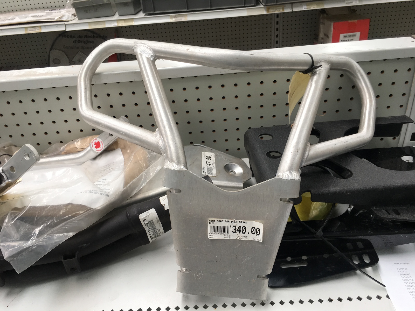 POLARIS PREDITOR 500 2003 2004 2005 2006 ALLOY FRONT BUMPER 2874211 ...