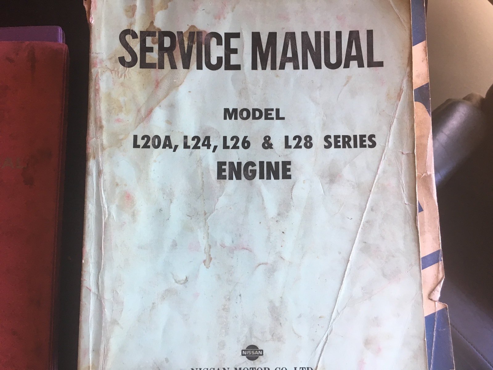 NISSAN ENGINE MODELS L20A L24 L26 L28 SERIES NISSAN SERVICE WORKSHOP MANUAL