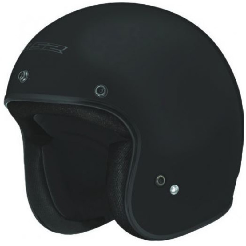 M2R OPEN FACE HELMET HARLEY VSTAR CRUISER GO CART FARM SEMI FLAT BLACK ...