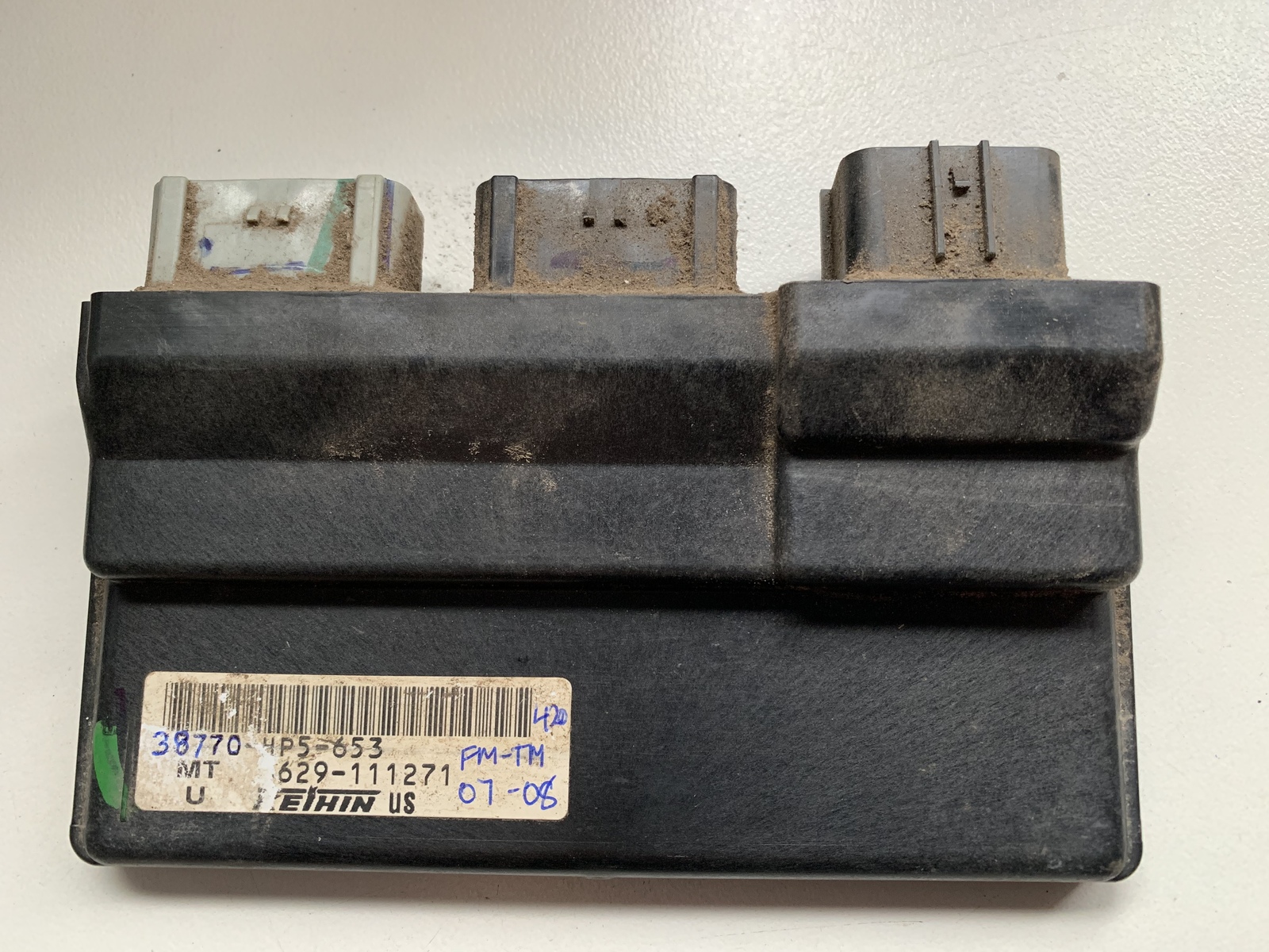 HONDA TRX 420 FM TM 2007 - 2008 CDI UNIT ECU ECM BLACK BOX BRAIN 38770 ...