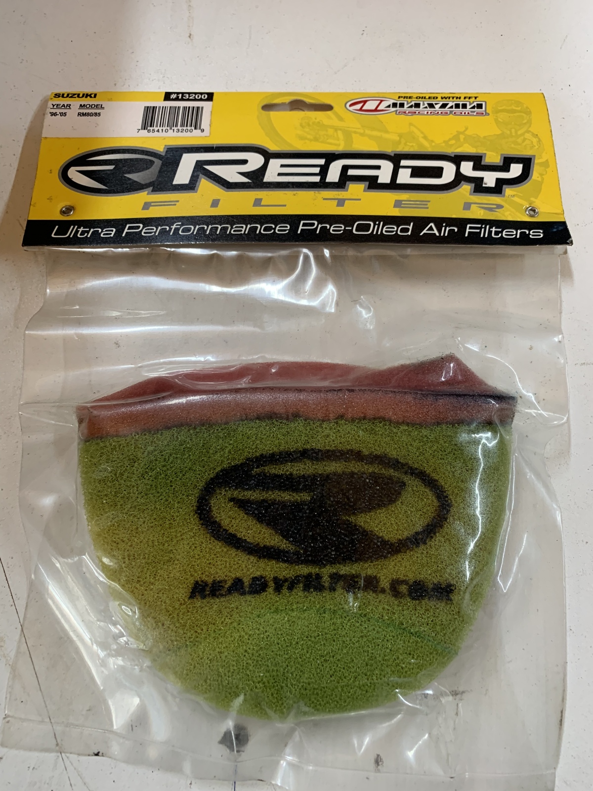 SUZUKI RM 80 RM 80 PRE OILED AIR FILTER ELEMENT 1996 2005 SUZUKI RM 80 RM 80 PRE OILED AIR FILTER ELEMENT 1996 2005