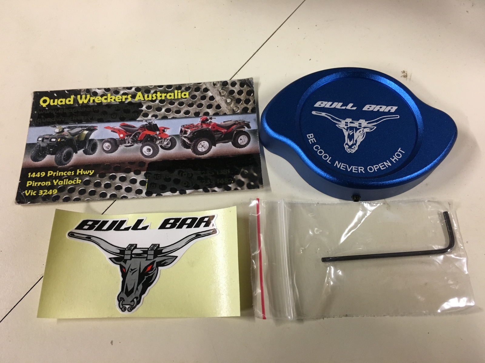 BLUE ALLOY RADIATOR CAP COVER EURO TYPE , KTM BERG HUSKY BLING