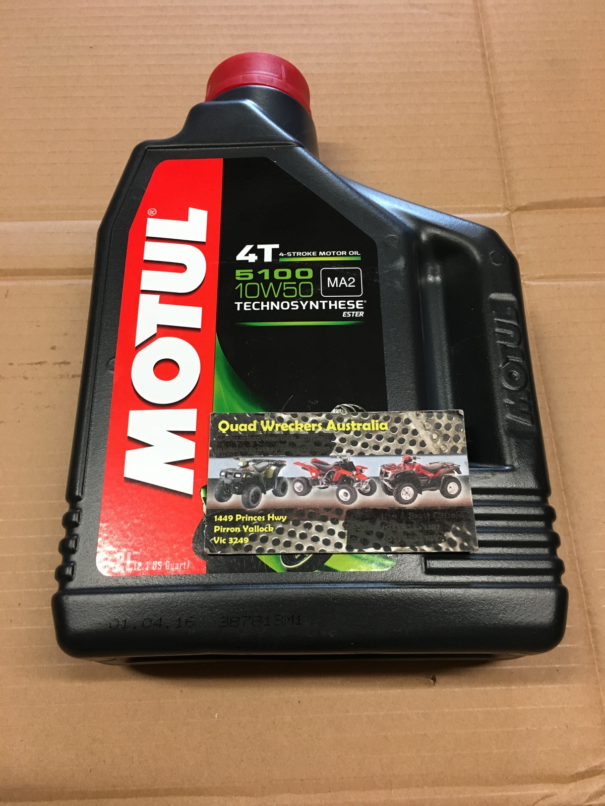 MOTUL 5100 10W 50 FOUR STROKE ESTER SYNTHETIC ENGINE OIL KTM HUSKY FE ...