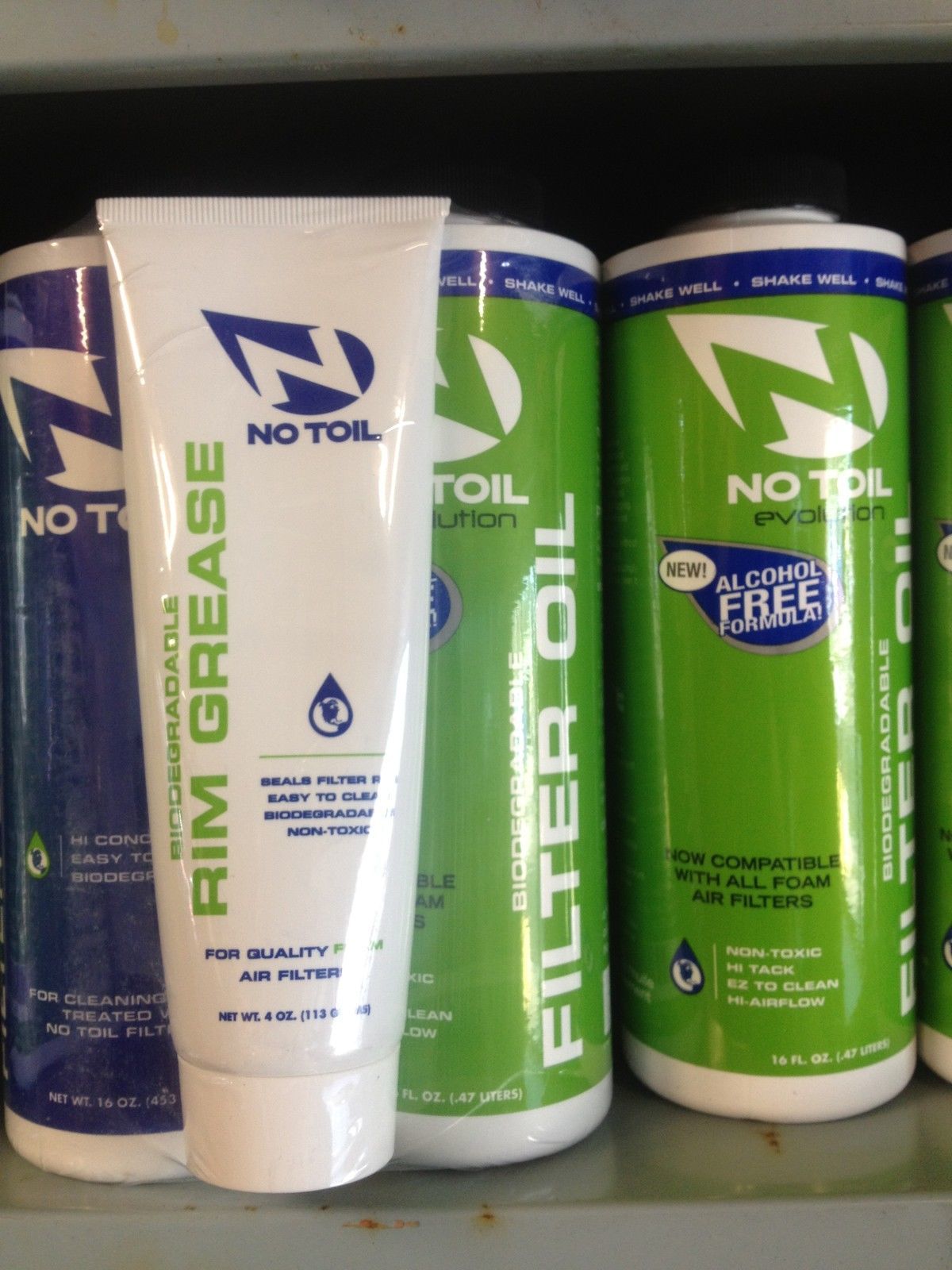 NO TOIL AIR FILTER SERVICE PACK CLEANER GREASE 2 X OIL - WASH IN WATER ...