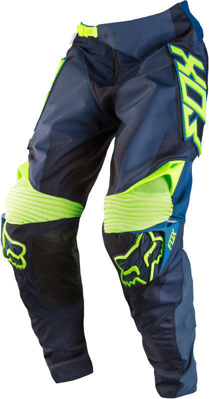 FOX RACING MX OFF ROAD 360 FRANCHISE BLUE / YELLOW PANTS SIZE 30 SAVE ...