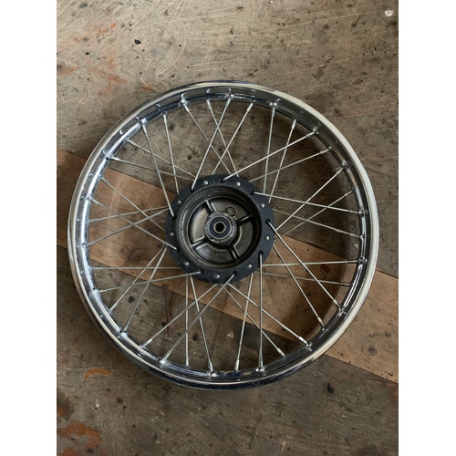 HONDA CT 110 POSTIE FRONT 17 INCH WHEEL / RIM - BARE - NO BRAKES - NO TYRE
