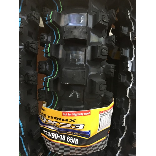 ALL NEW DUNLOP GEOMAX MX 33 INT / SOFT REAR TYRE 120 90 18
